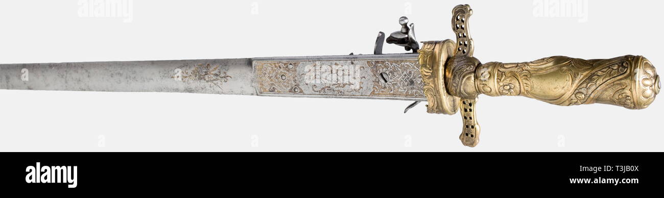 Double edged blade with a lenticular cross section long hi-res stock ...