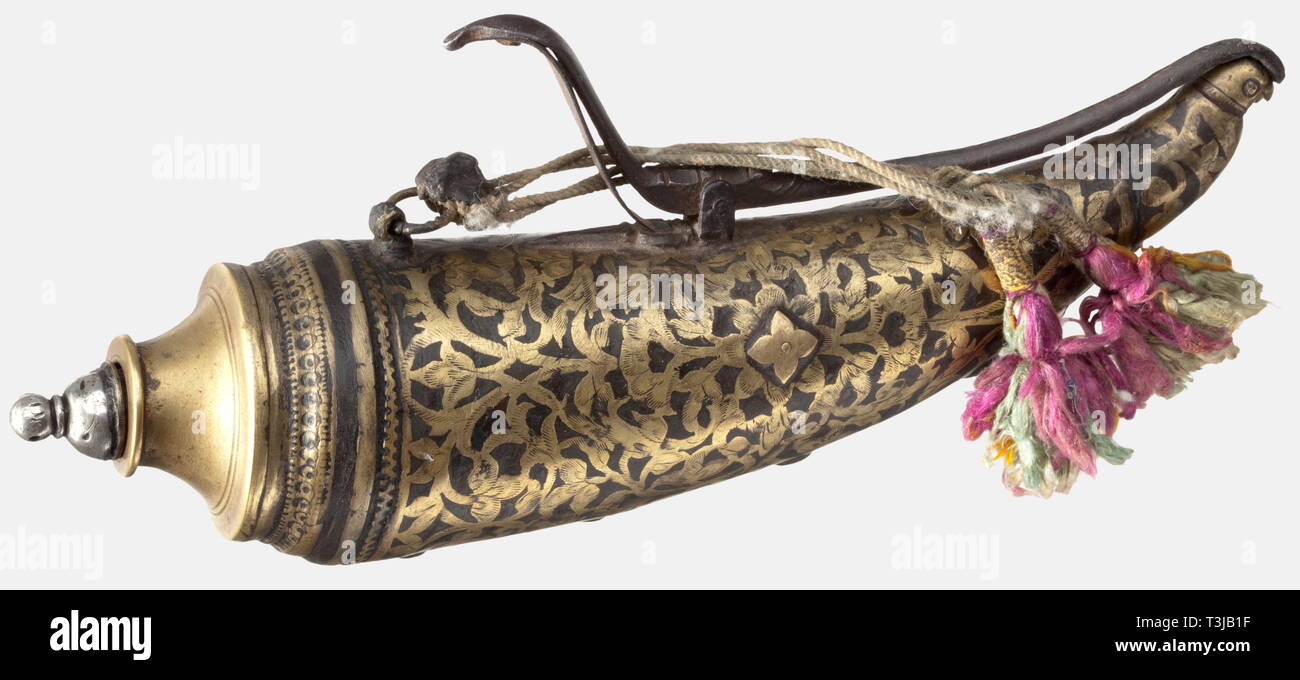 An indian powder flask hi-res stock photography and images - Alamy