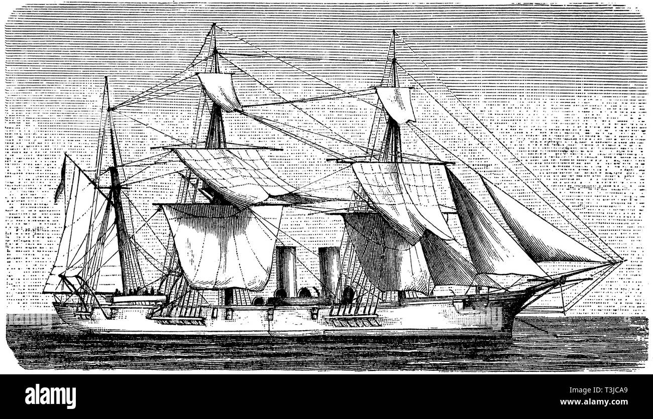 SMS Olga was a smooth deck corvette of the Imperial Navy, cruiser ...
