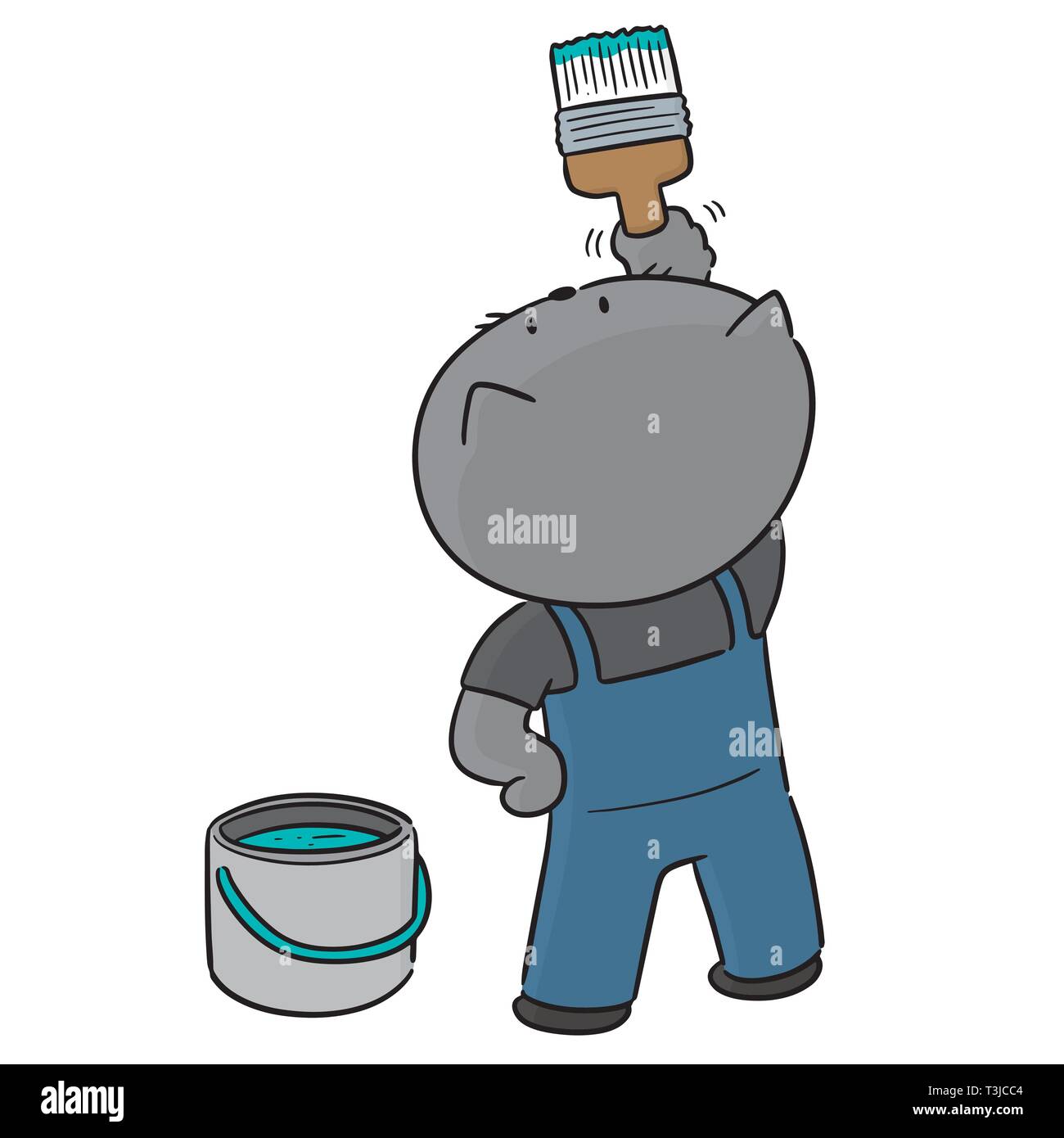 vector set of cat painting Stock Vector Image & Art - Alamy