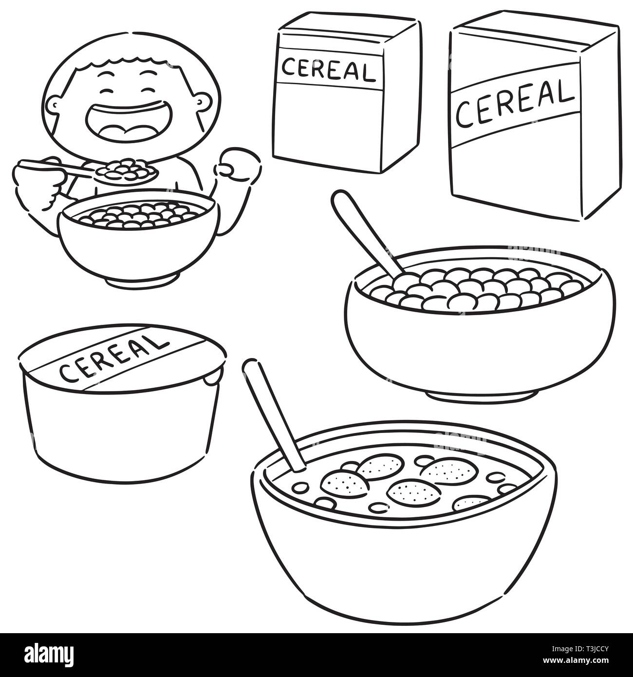 Cereal Coloring Page