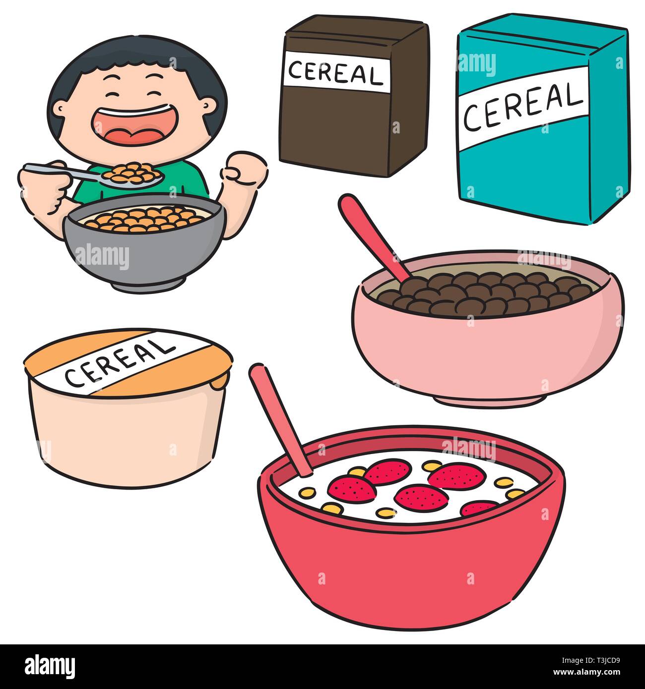 vector set of cereal Stock Vector Image & Art - Alamy
