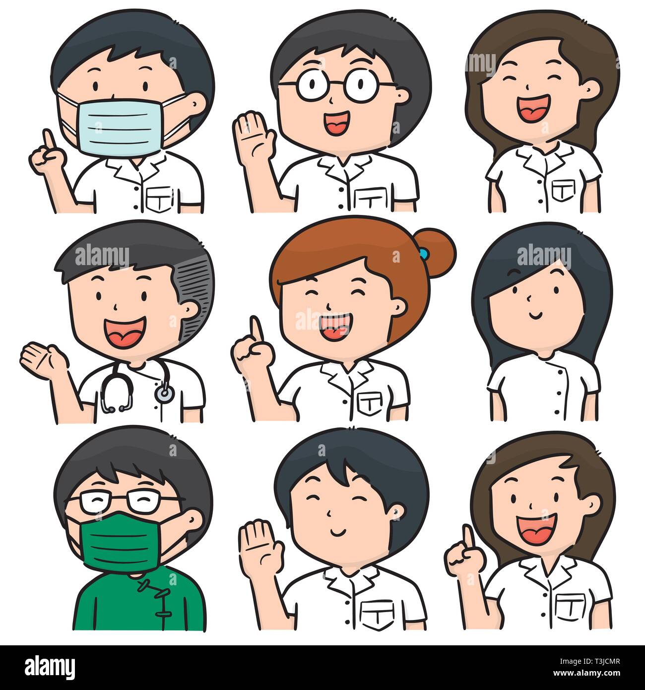 vector set of medical staff Stock Vector Image & Art - Alamy