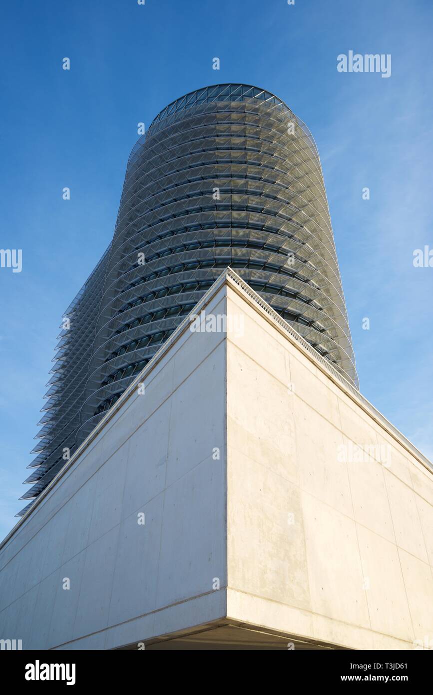 Zaragoza, Spain - November 16, 2017: Skyscraper, named as Water Tower ...