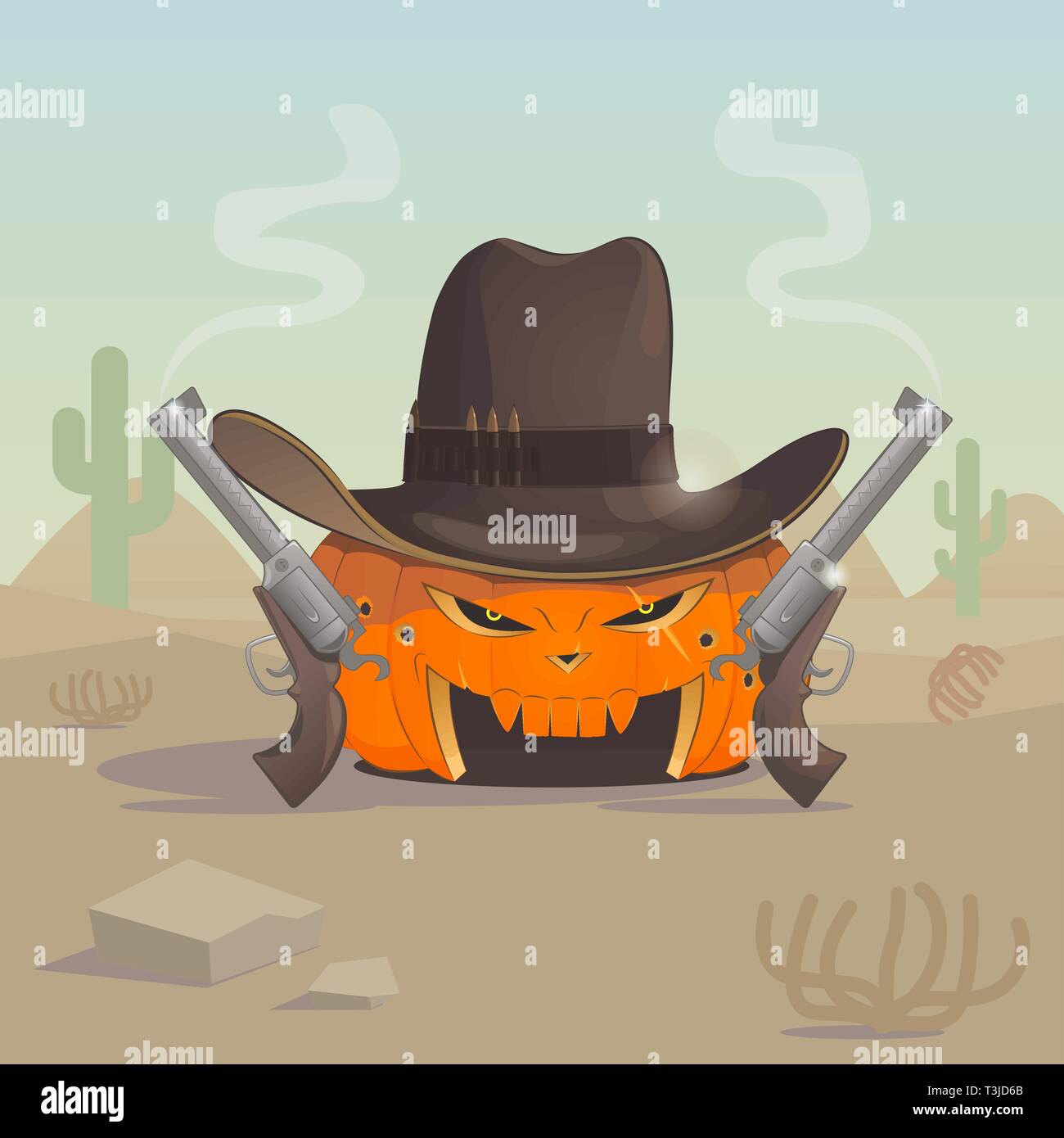 Cartoon Cowboy Shot