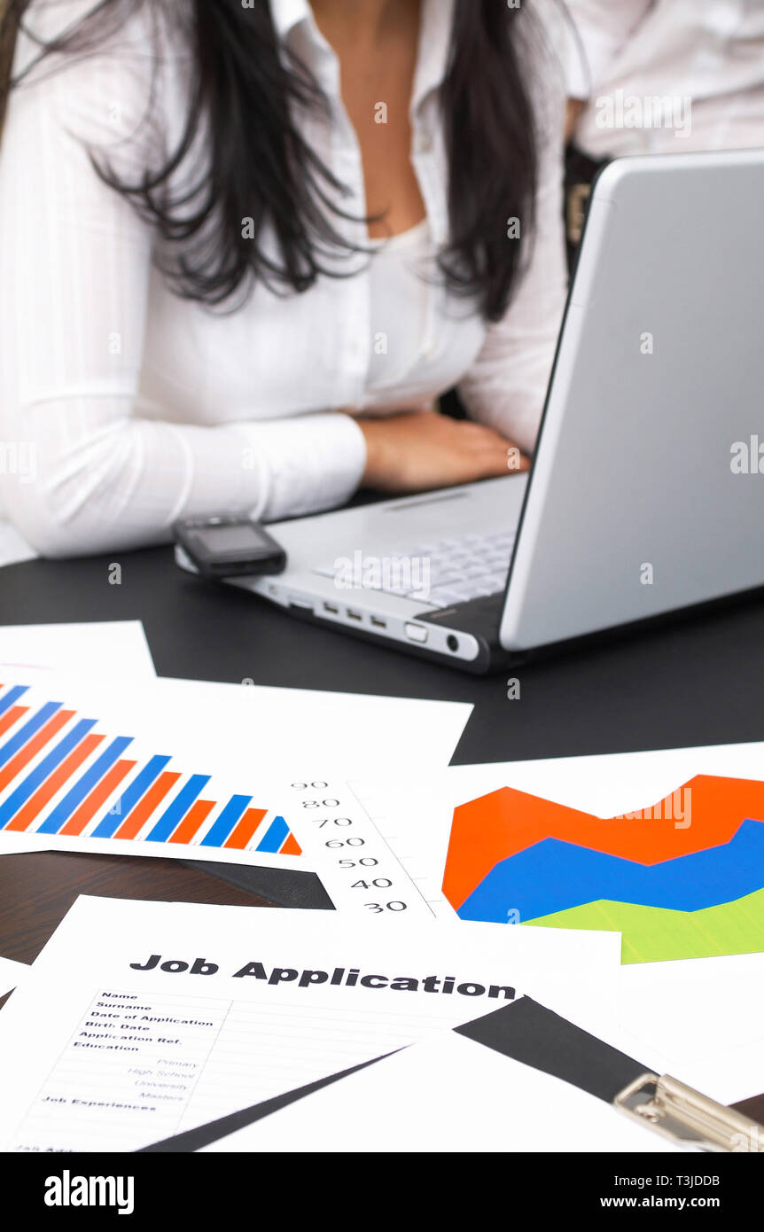 jop application form at the office Stock Photo - Alamy