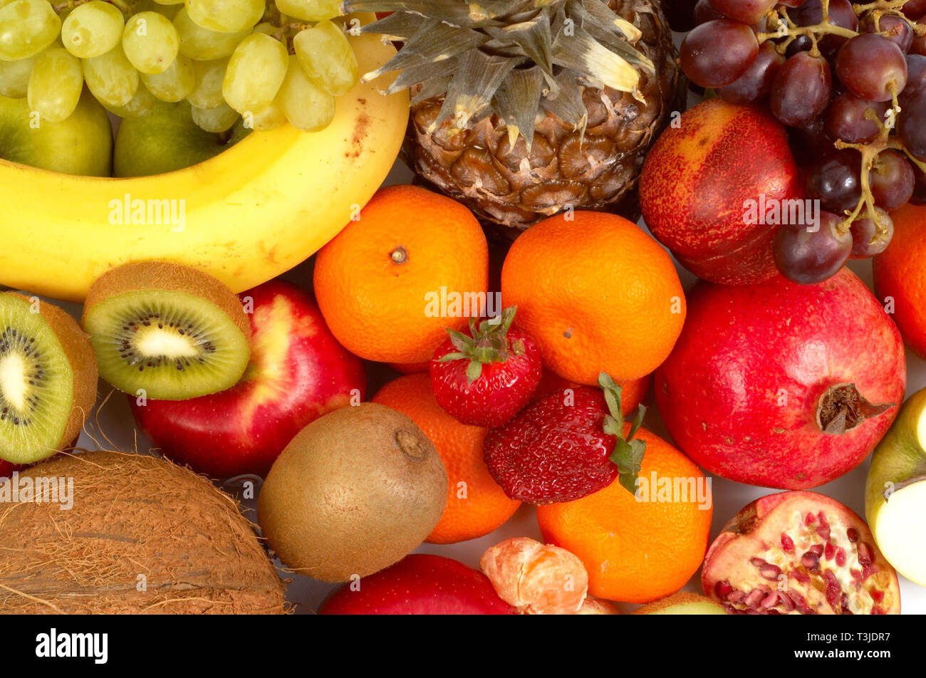 colorful fresh fruits Stock Photo - Alamy