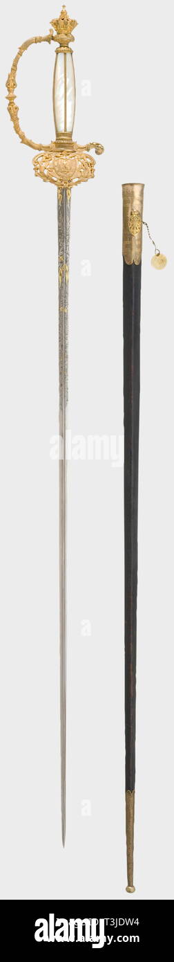 A small-sword for the uniform of a grand chamberlain, during the reign ...