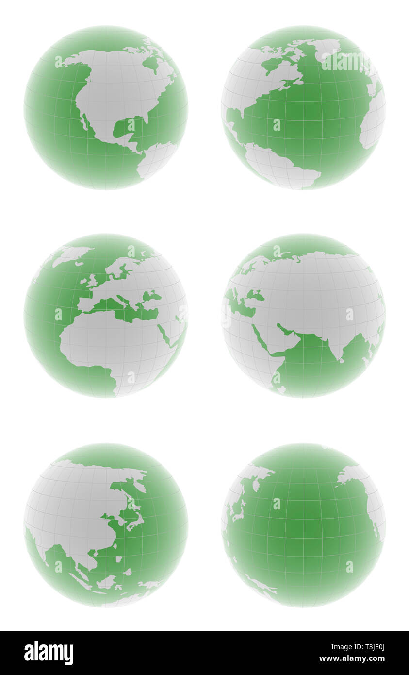 Globe at different angles hi-res stock photography and images - Alamy