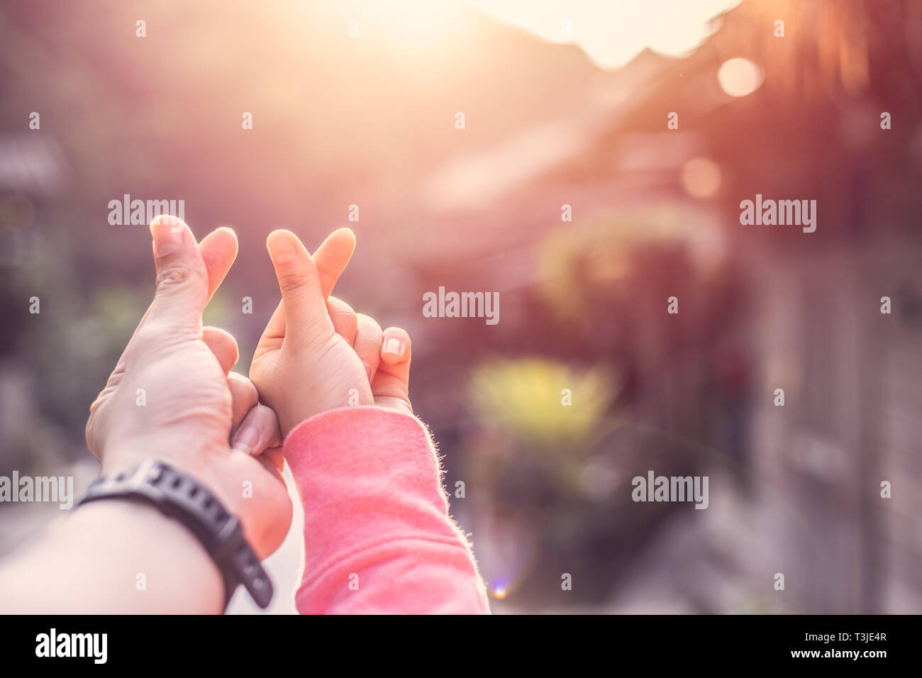 couple lover hand mini heart sign symbol for loveing together concept ...