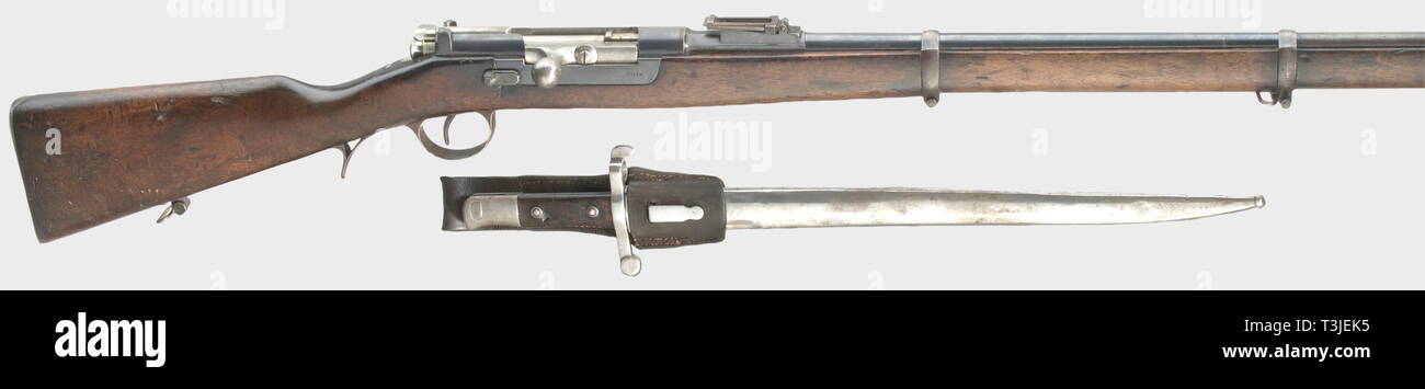 SERVICE WEAPONS, PORTUGAL, rifle Kropatschek model 1886, calibre 8 x ...