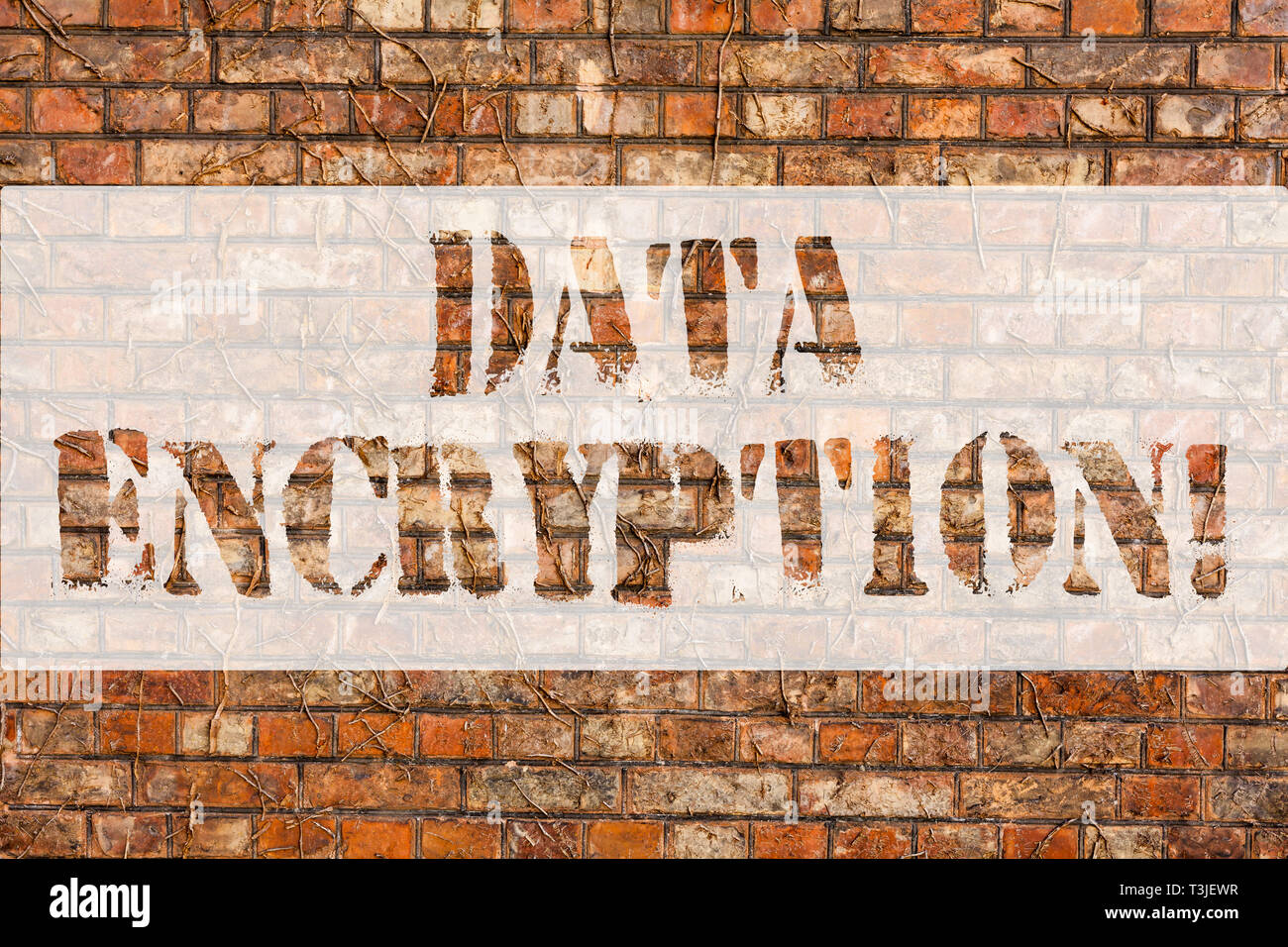 Word writing text Data Encryption. Business photo showcasing another form code that only showing ...