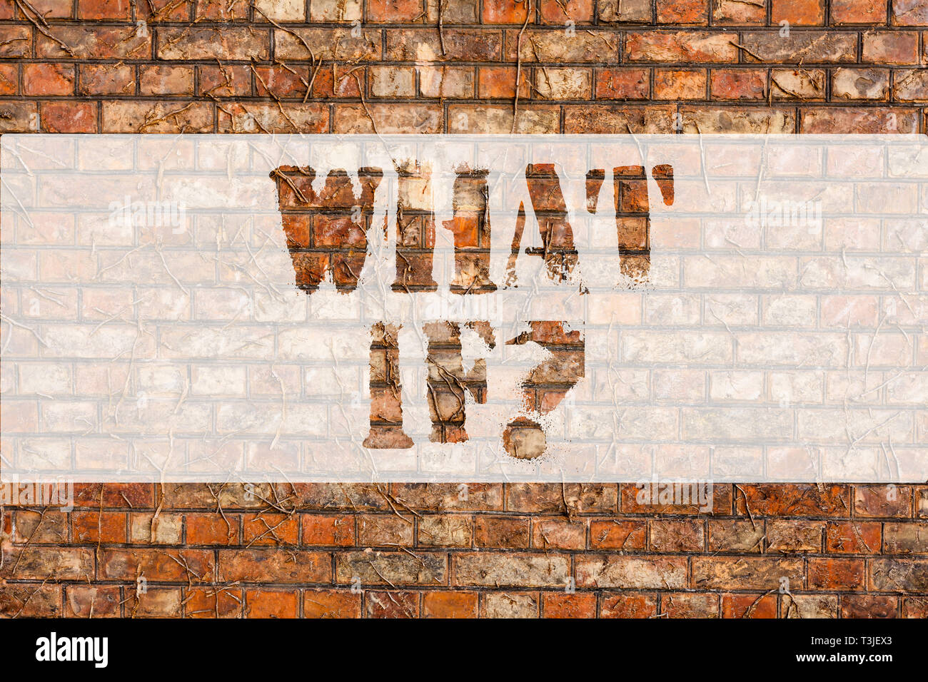 Word writing text What If Question. Business photo showcasing when you ...