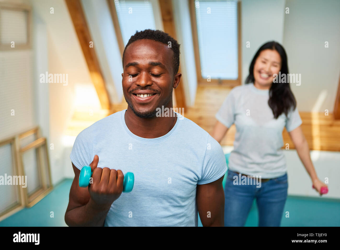 Multicultural fitness hi-res stock photography and images - Alamy