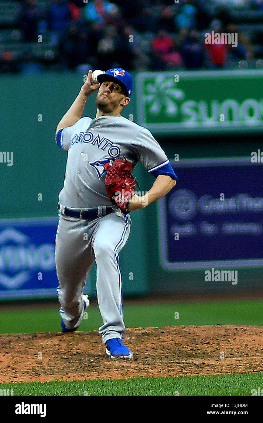 Boston, Massachusetts, USA. 9th Apr, 2019. Toronto Blue Jays closer, K ...