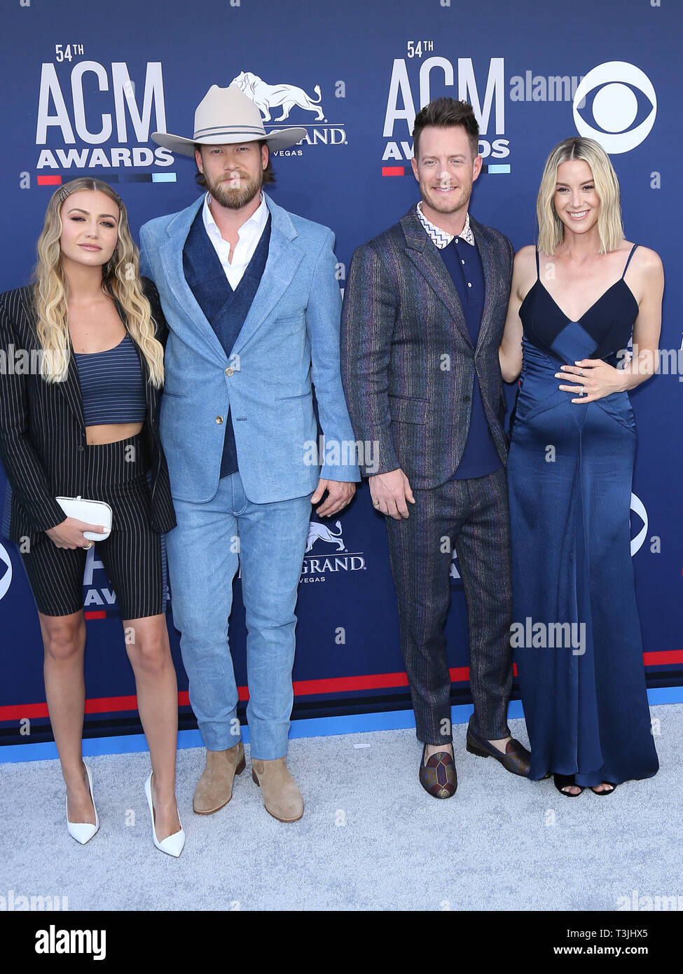 Las Vegas, NV - Florida, Georgia. 07th Apr, 2019. Line, Brian kelley, Brittney Kelley, Hayley ...