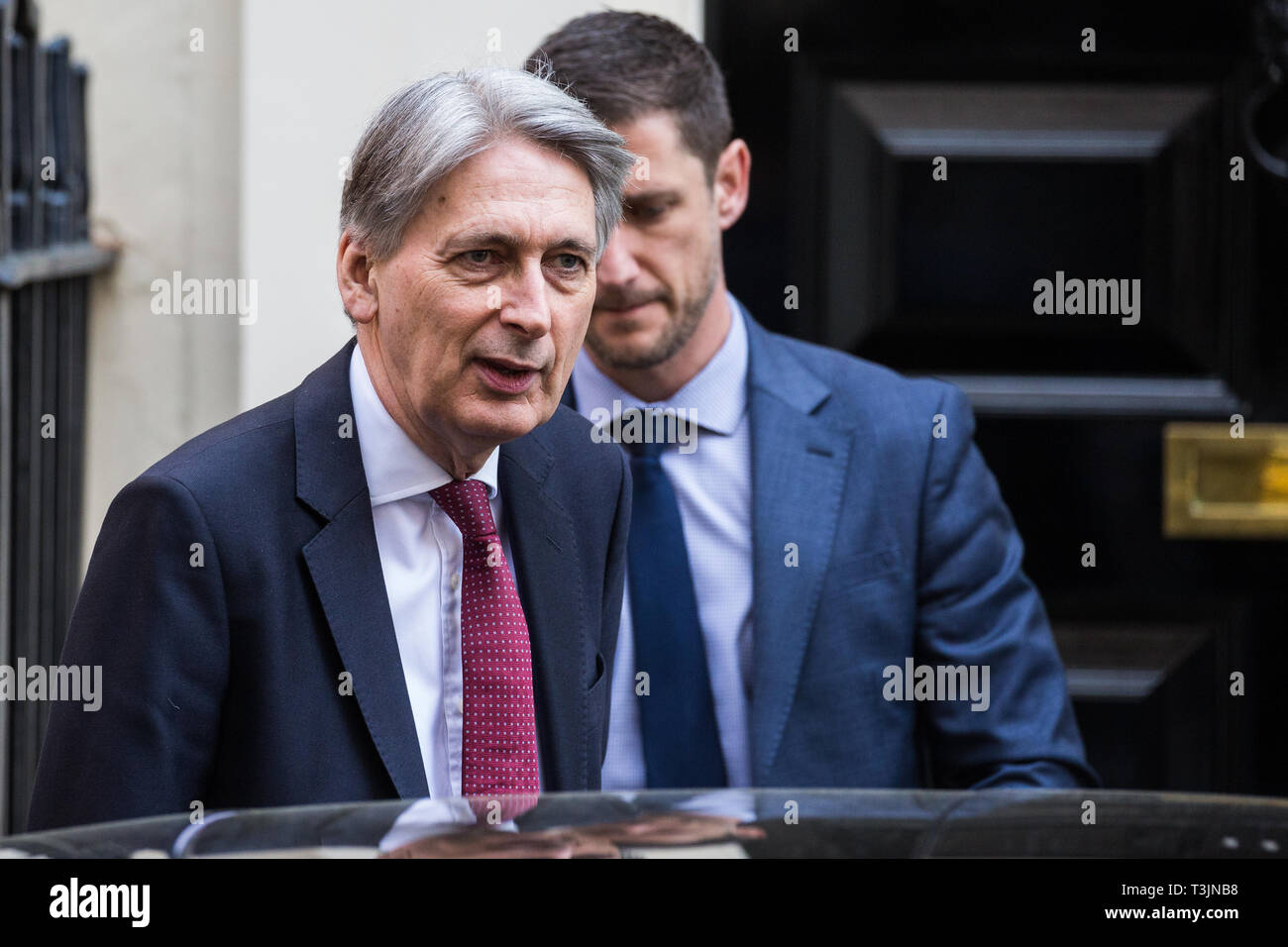 London, UK. 10th April 2019. Chancellor of the Exchequer Philip Hammond ...