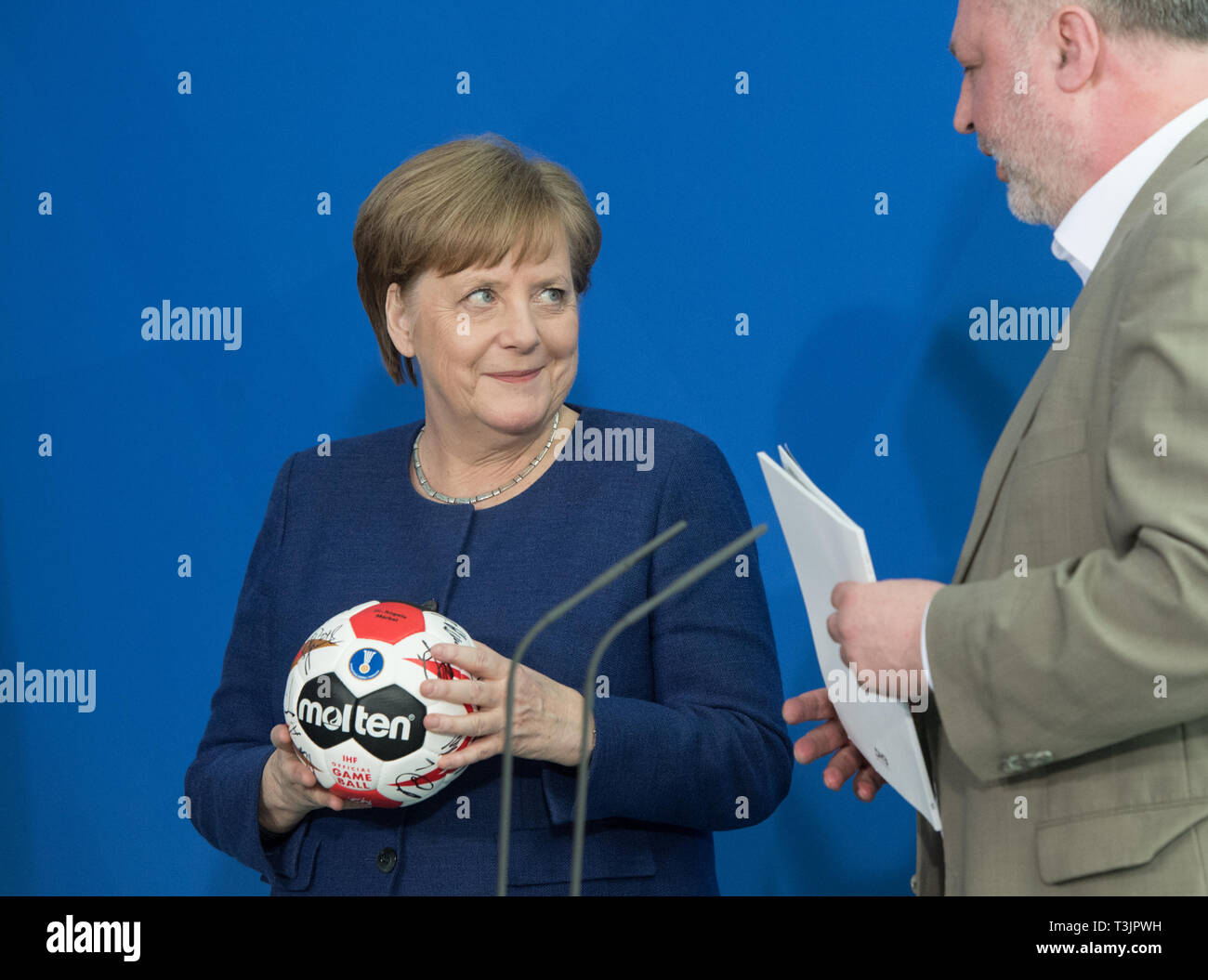 Berlin, Deutschland. 08th Apr, 2019. Federal Chancellor Angela MERKEL ...
