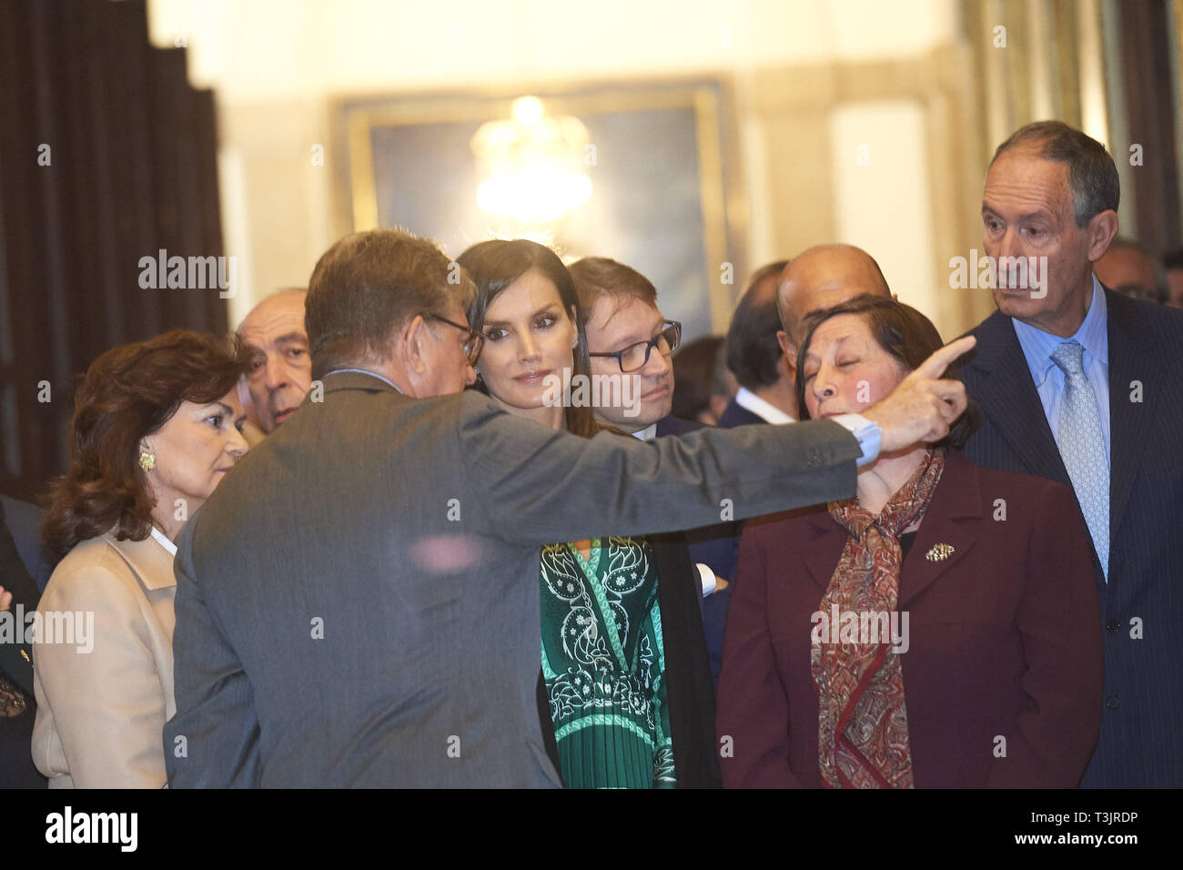 Madrid, Spain. 10th Apr, 2019. Queen Letizia of Spain attends the ...