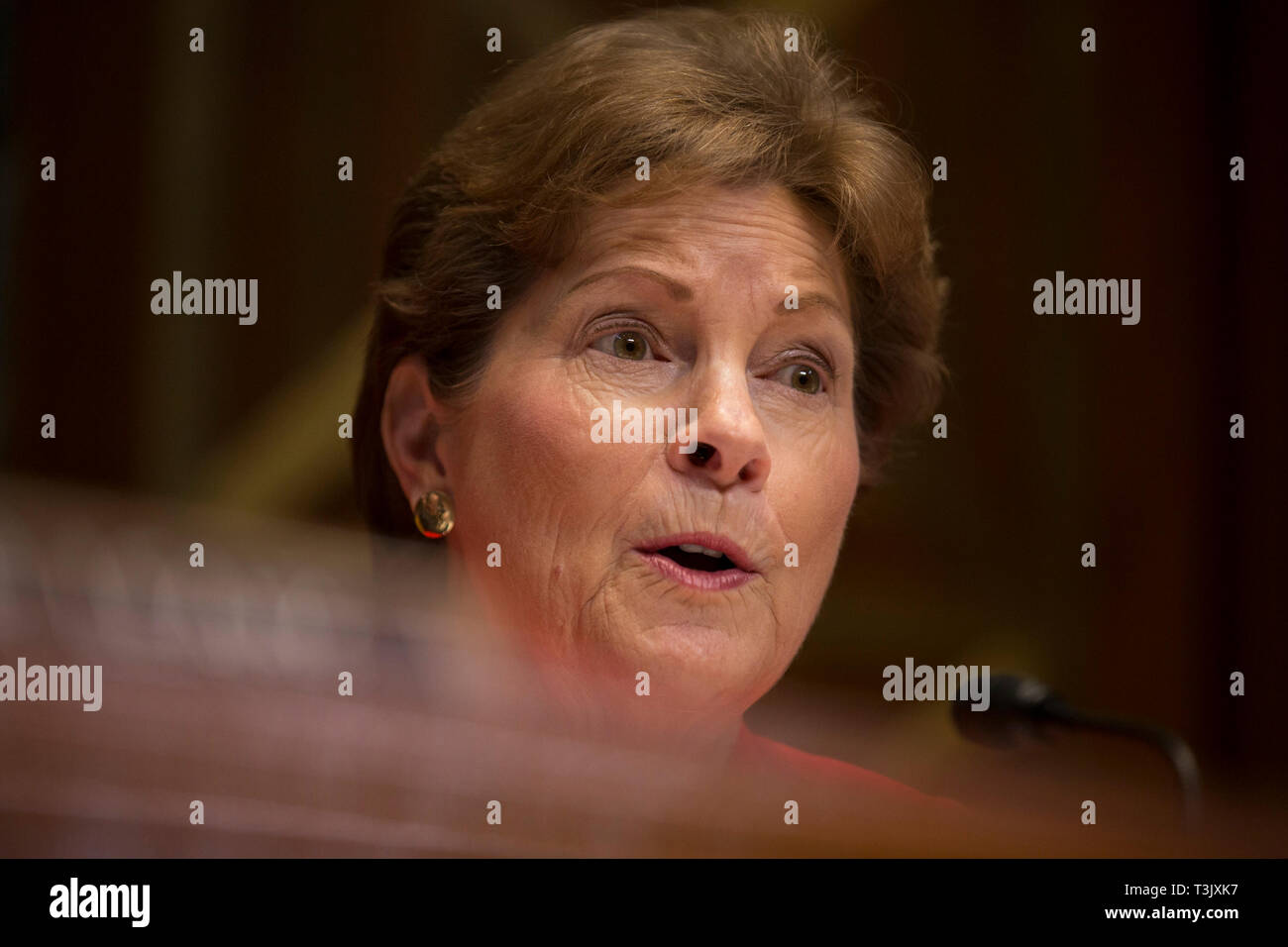 Washington DC, USA. 10th Apr, 2019. United States Senator Jeanne ...