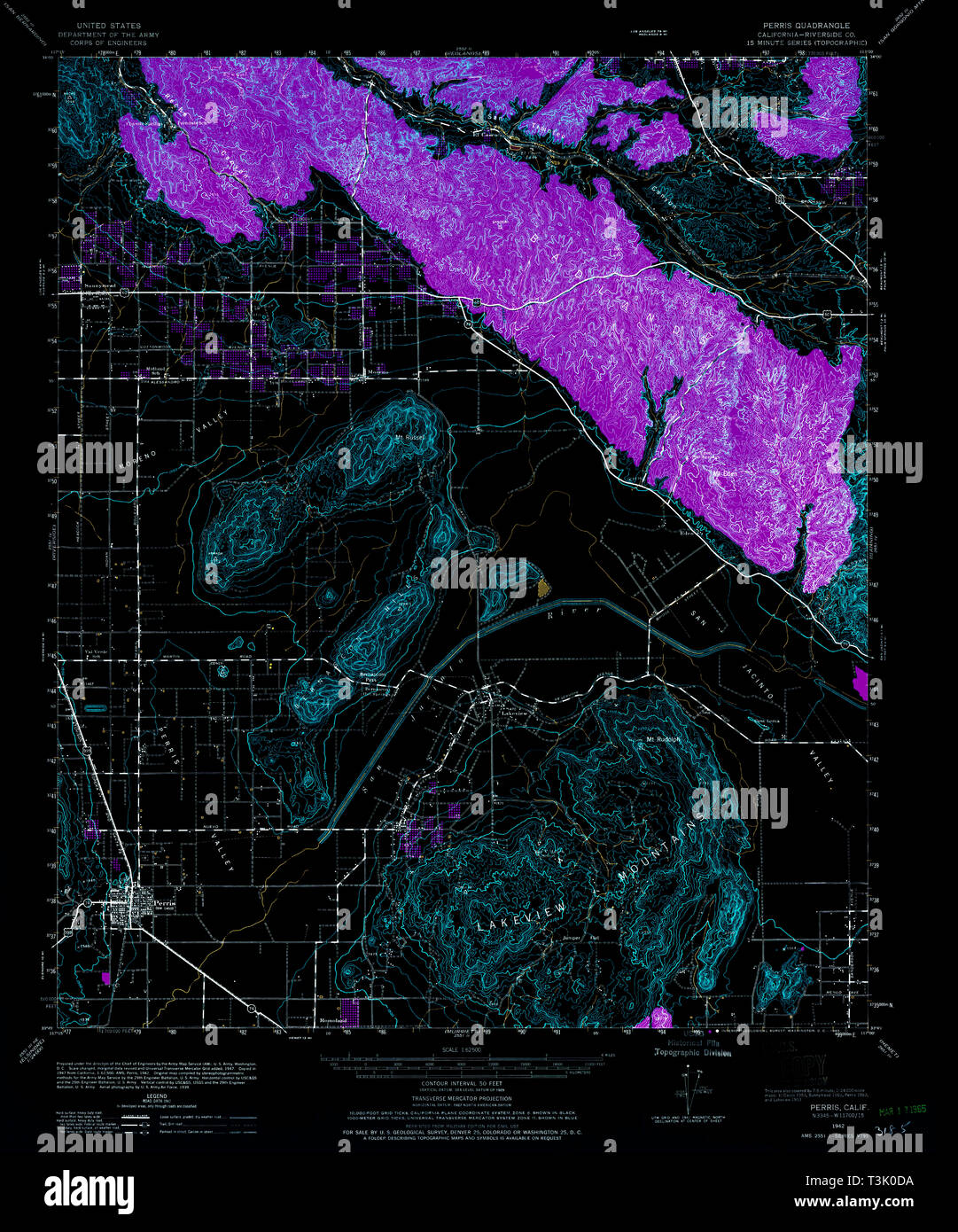 Perris map hi-res stock photography and images - Alamy