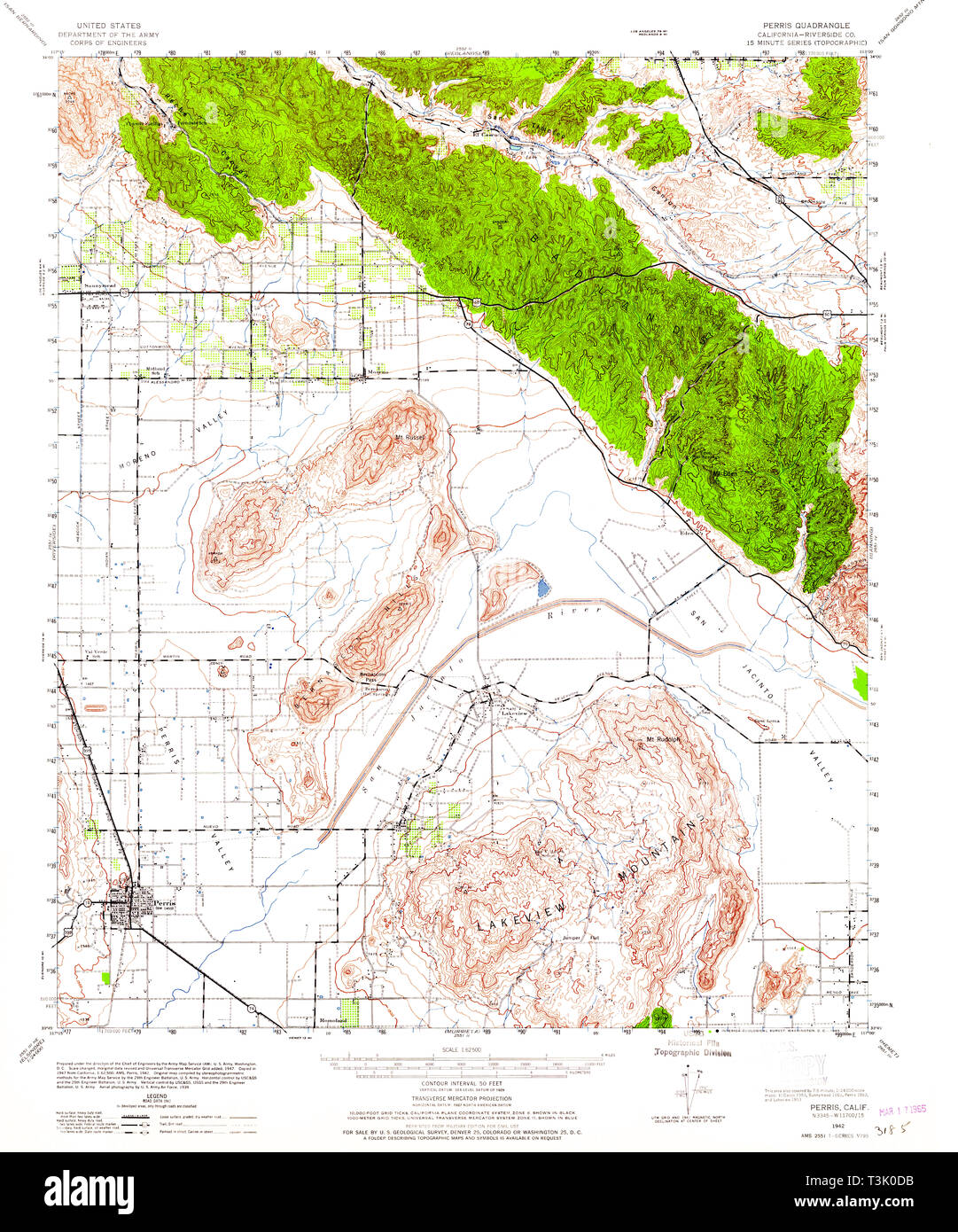 Perris california map hi-res stock photography and images - Alamy