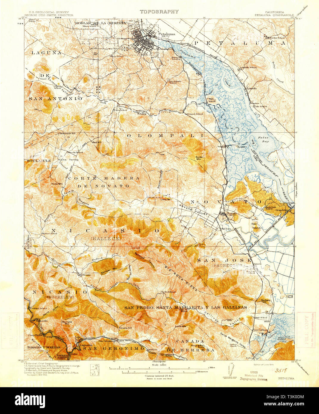 Petaluma map hi-res stock photography and images - Alamy