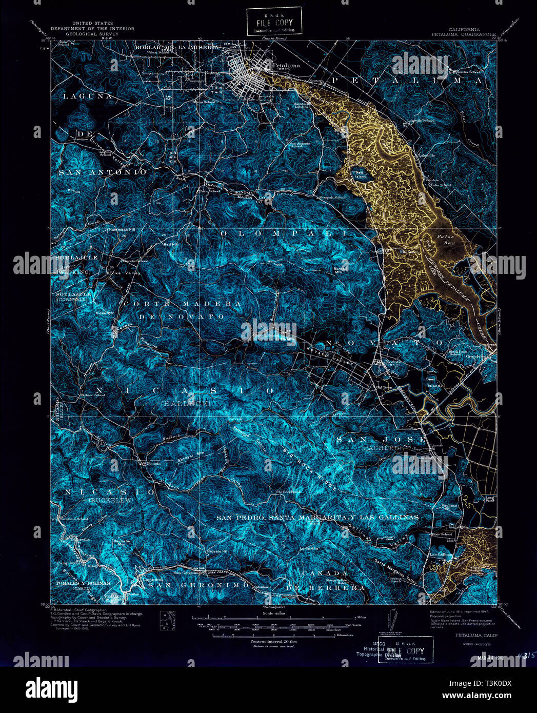 Map of petaluma hi-res stock photography and images - Alamy