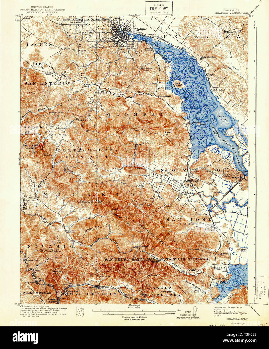 Petaluma map hi-res stock photography and images - Alamy