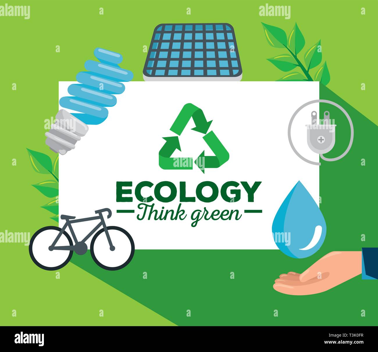 ecology protection notice to environment conservation Stock Vector ...