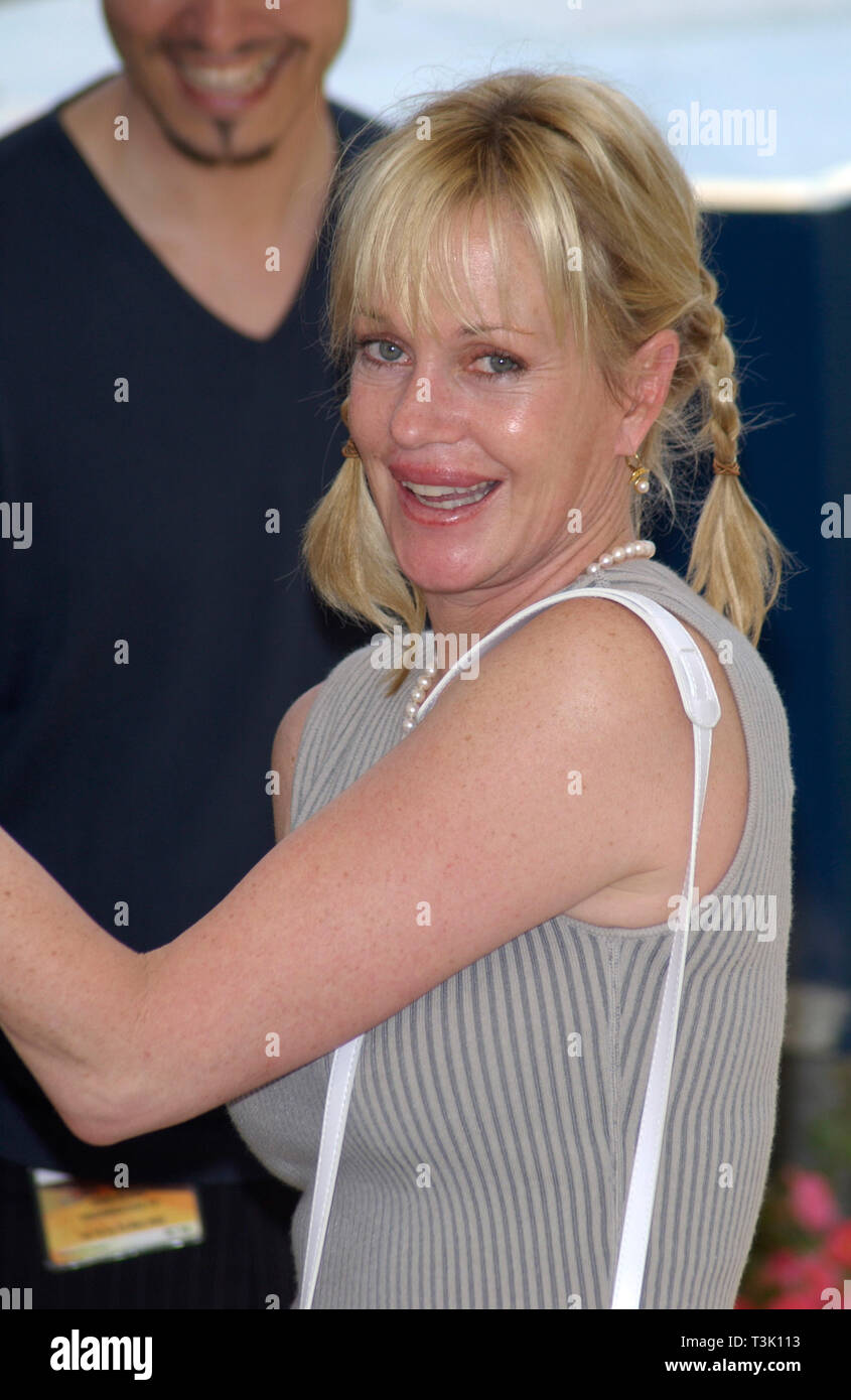 CANNES, FRANCE. May 25, 2002: Actress MELANIE GRIFFITH at the Cannes ...