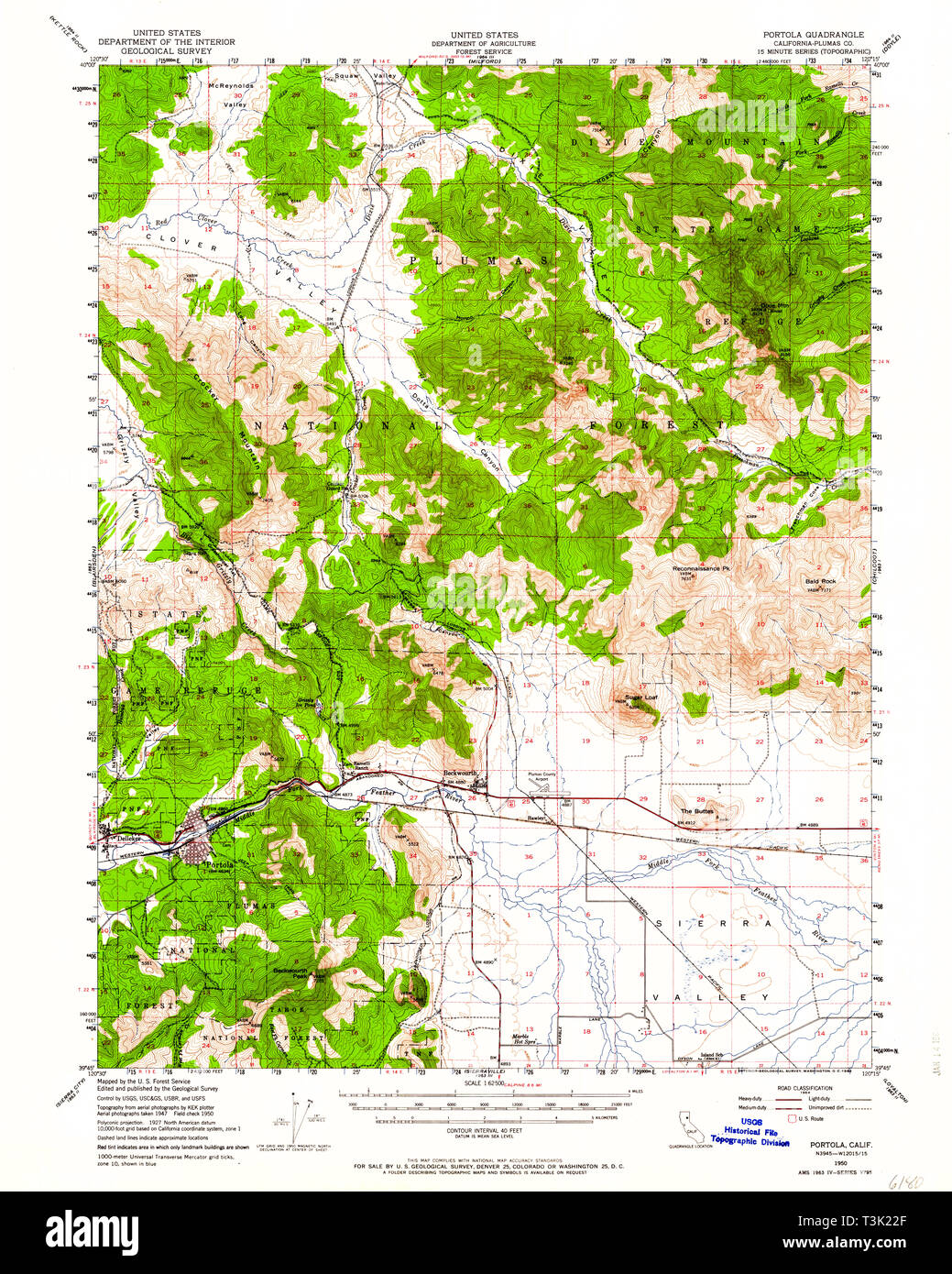 California map 1950 hi-res stock photography and images - Alamy