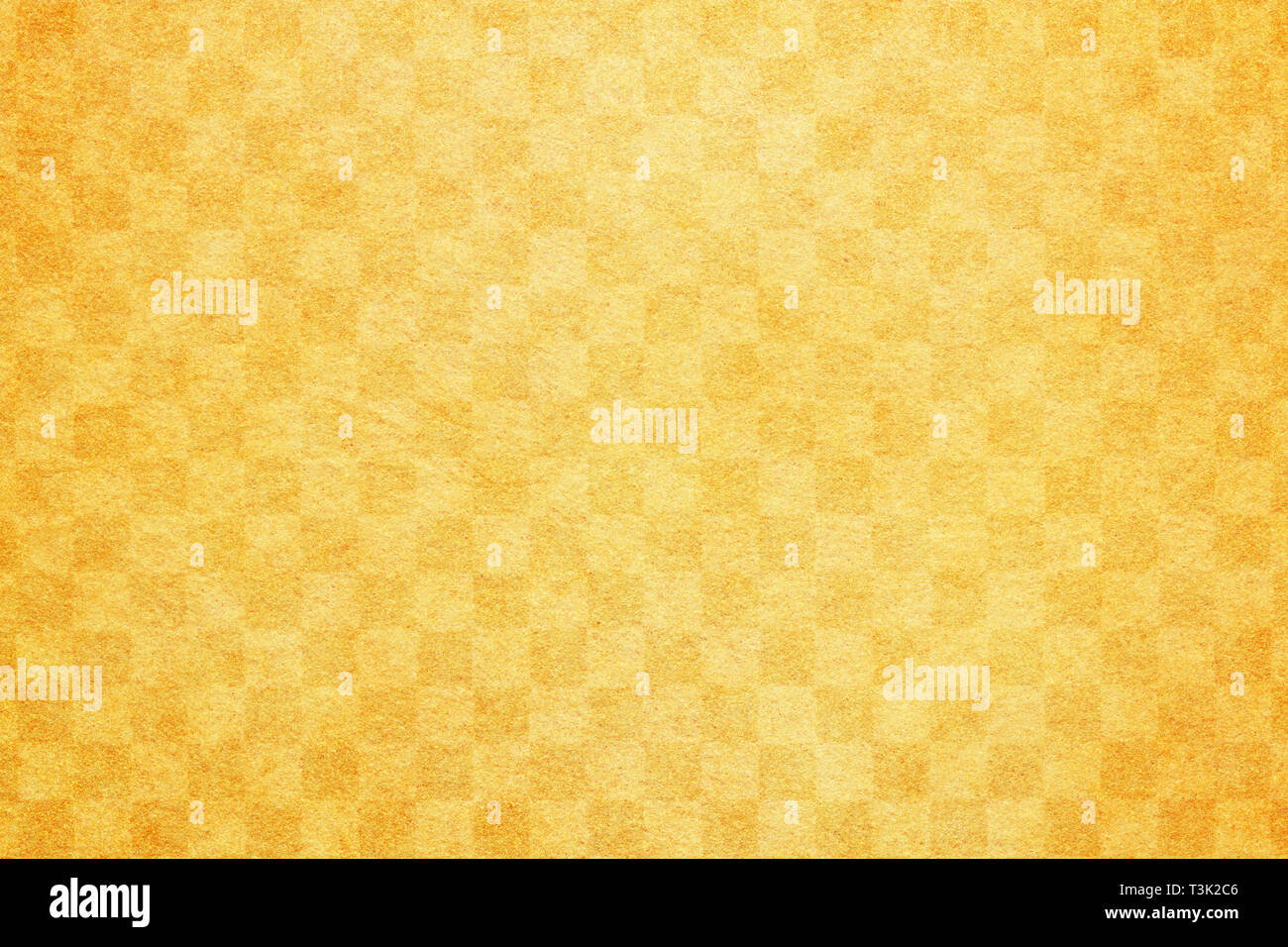 Japanese vintage yellow color checkered pattern paper texture ...