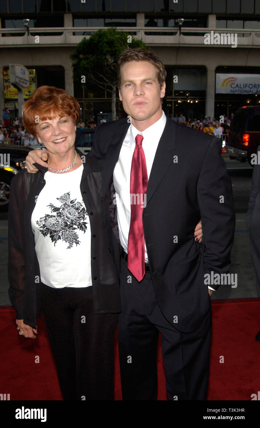 LOS ANGELES, CA. June 11, 2002: Actor BRIAN VAN HOLT & mother at the ...