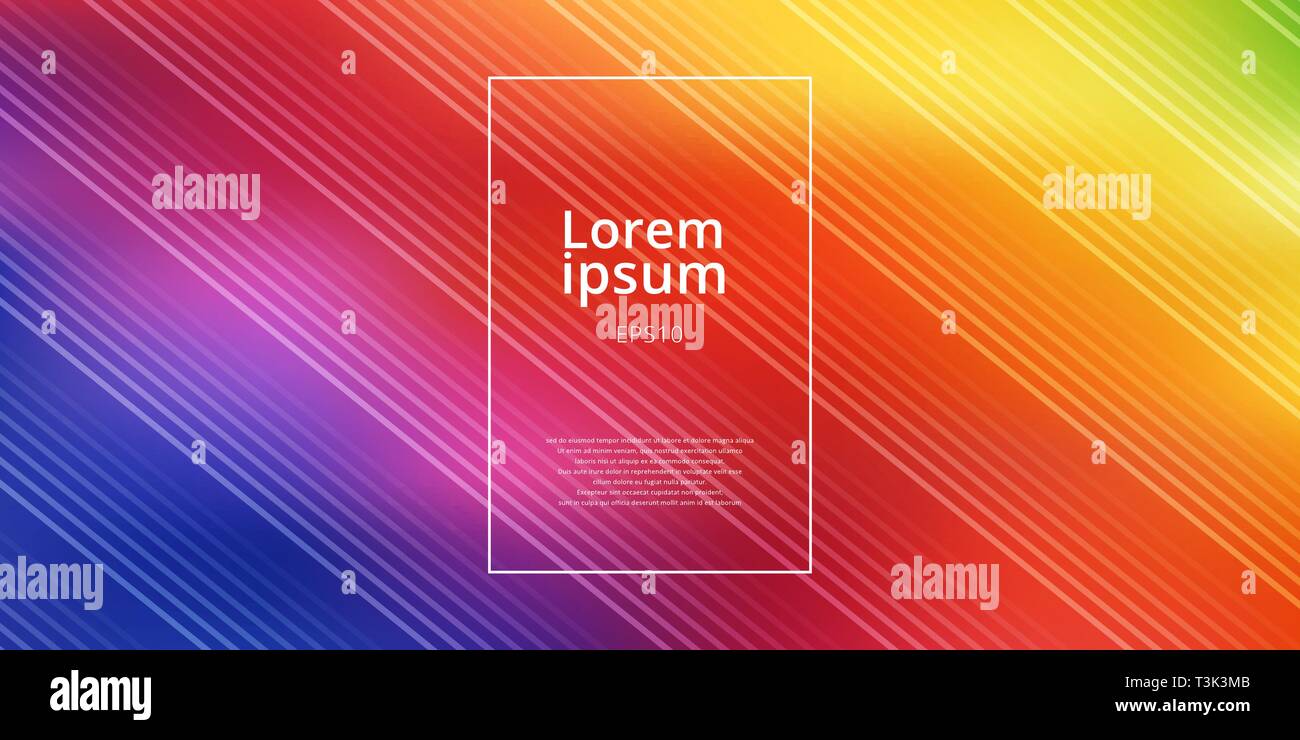 Abstract bright rainbow colors gradient mesh blurred background with ...