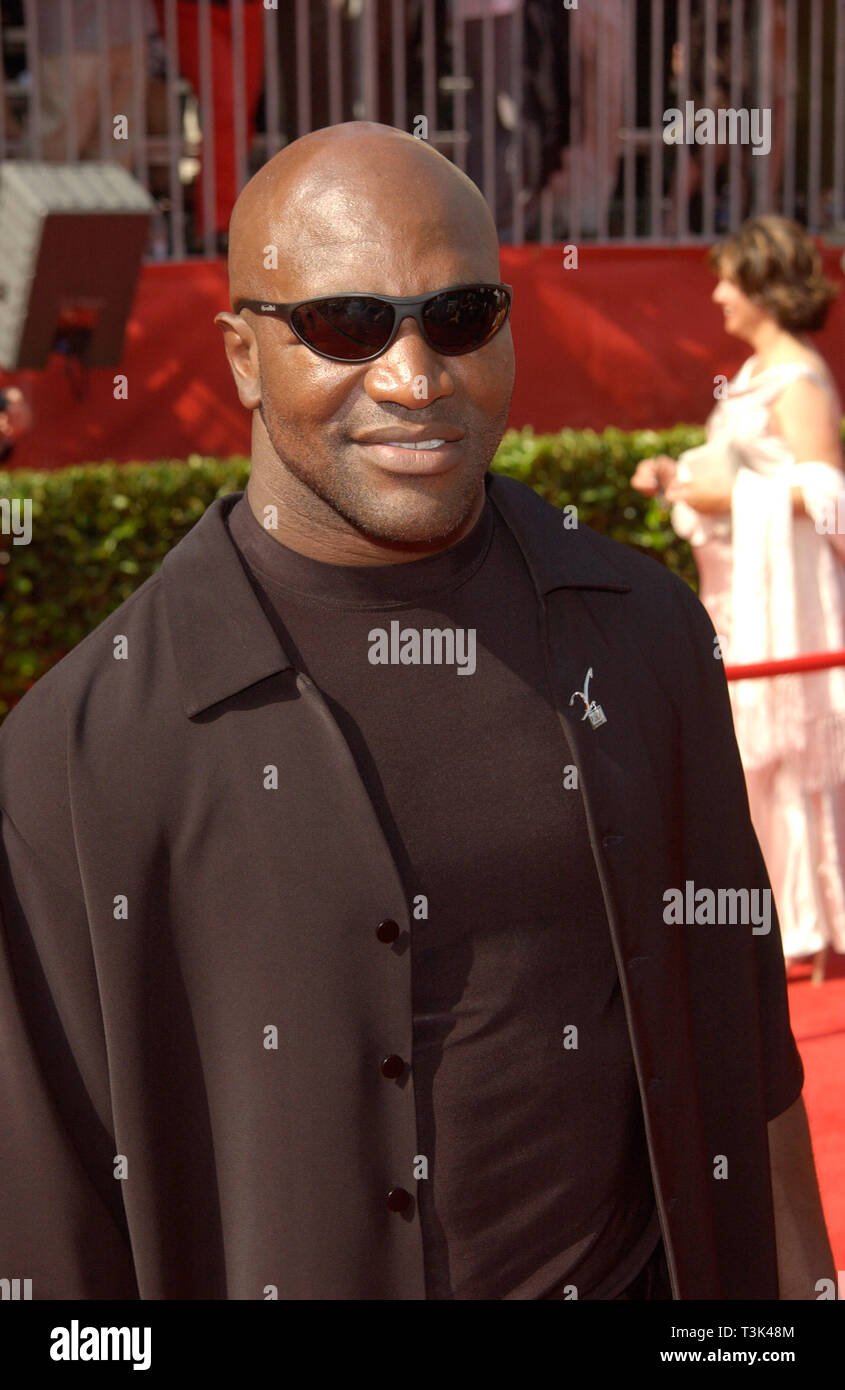 LOS ANGELES, CA. July 10, 2002: Boxer EVANDER HOLYFIELD at the 10th ...