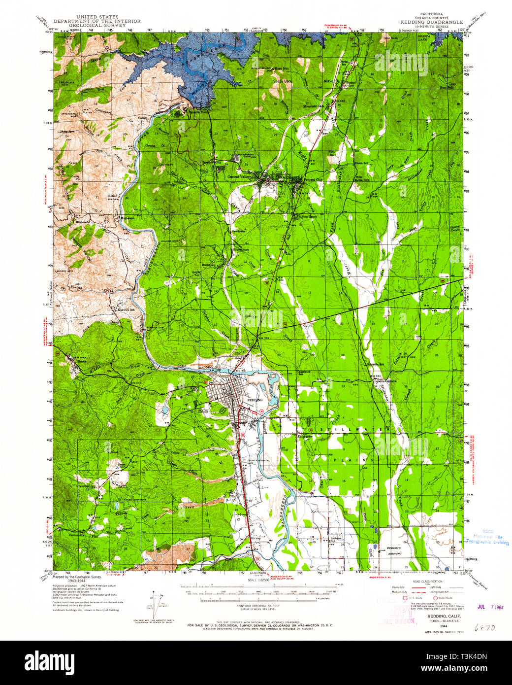 Map of redding california hi-res stock photography and images - Alamy