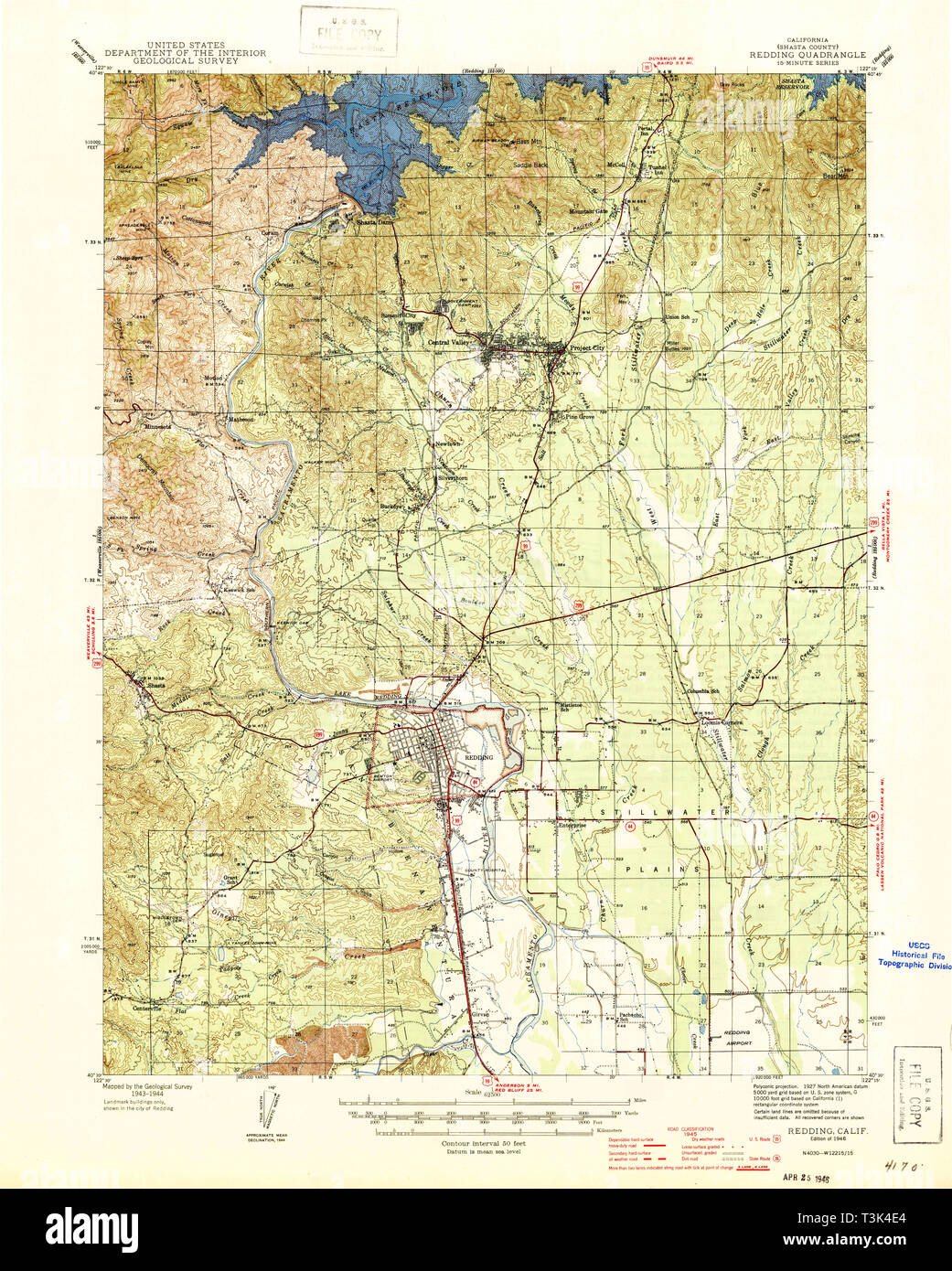 Map of redding hi-res stock photography and images - Alamy