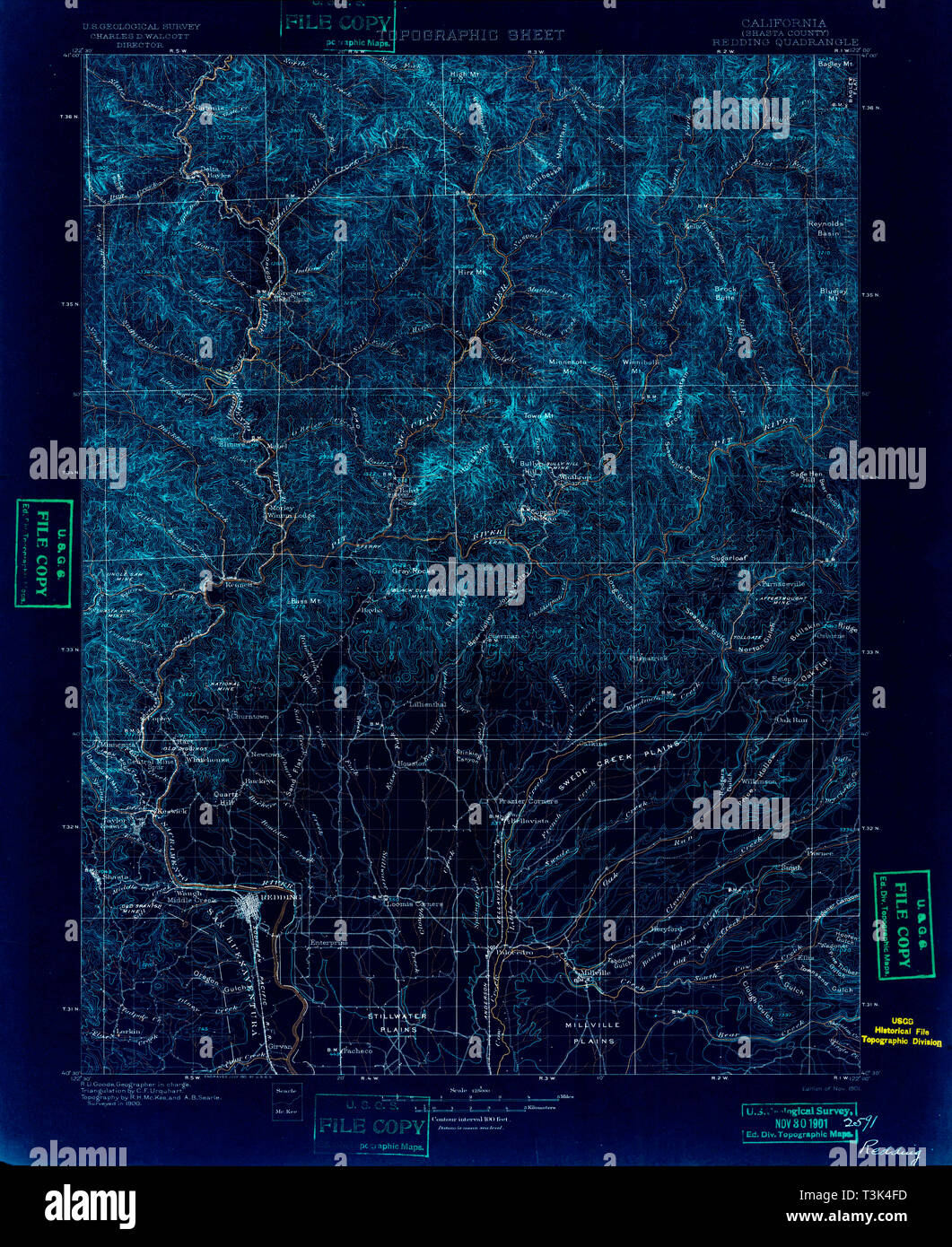 Map of redding california hi-res stock photography and images - Alamy