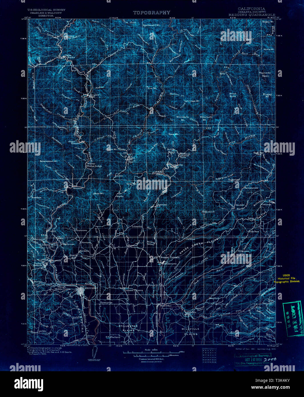 Map of redding california hi-res stock photography and images - Alamy