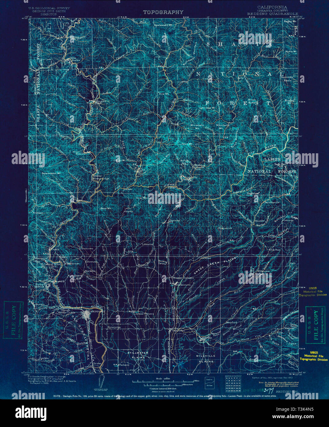 Map of redding california hi-res stock photography and images - Alamy