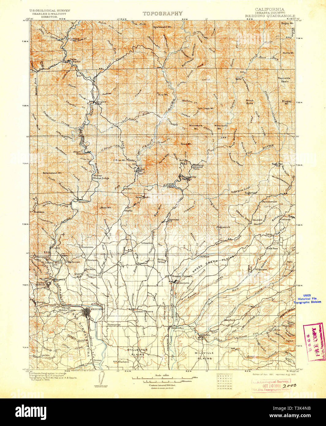 Map of redding hi-res stock photography and images - Alamy