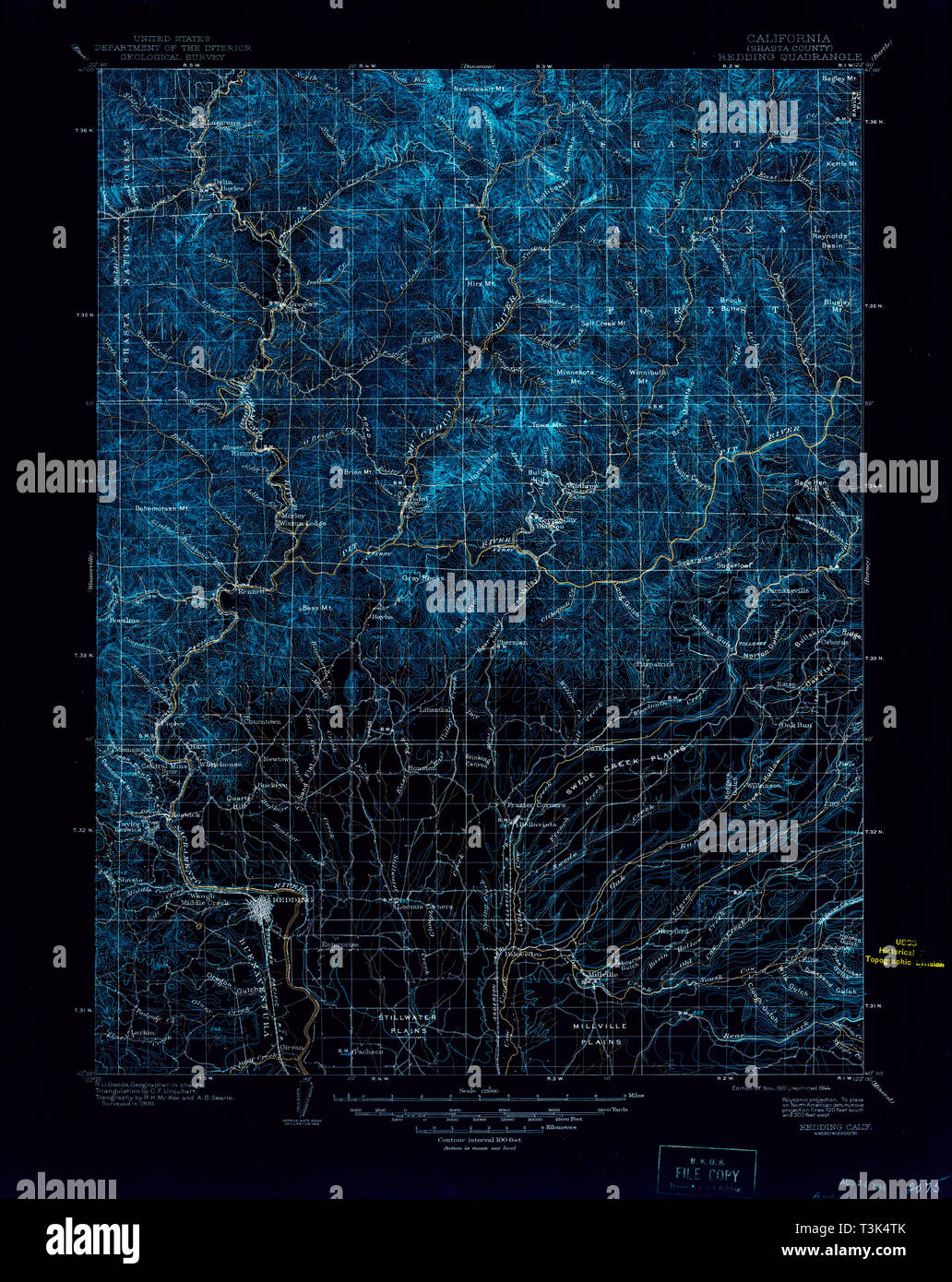 Map of redding california hi-res stock photography and images - Alamy