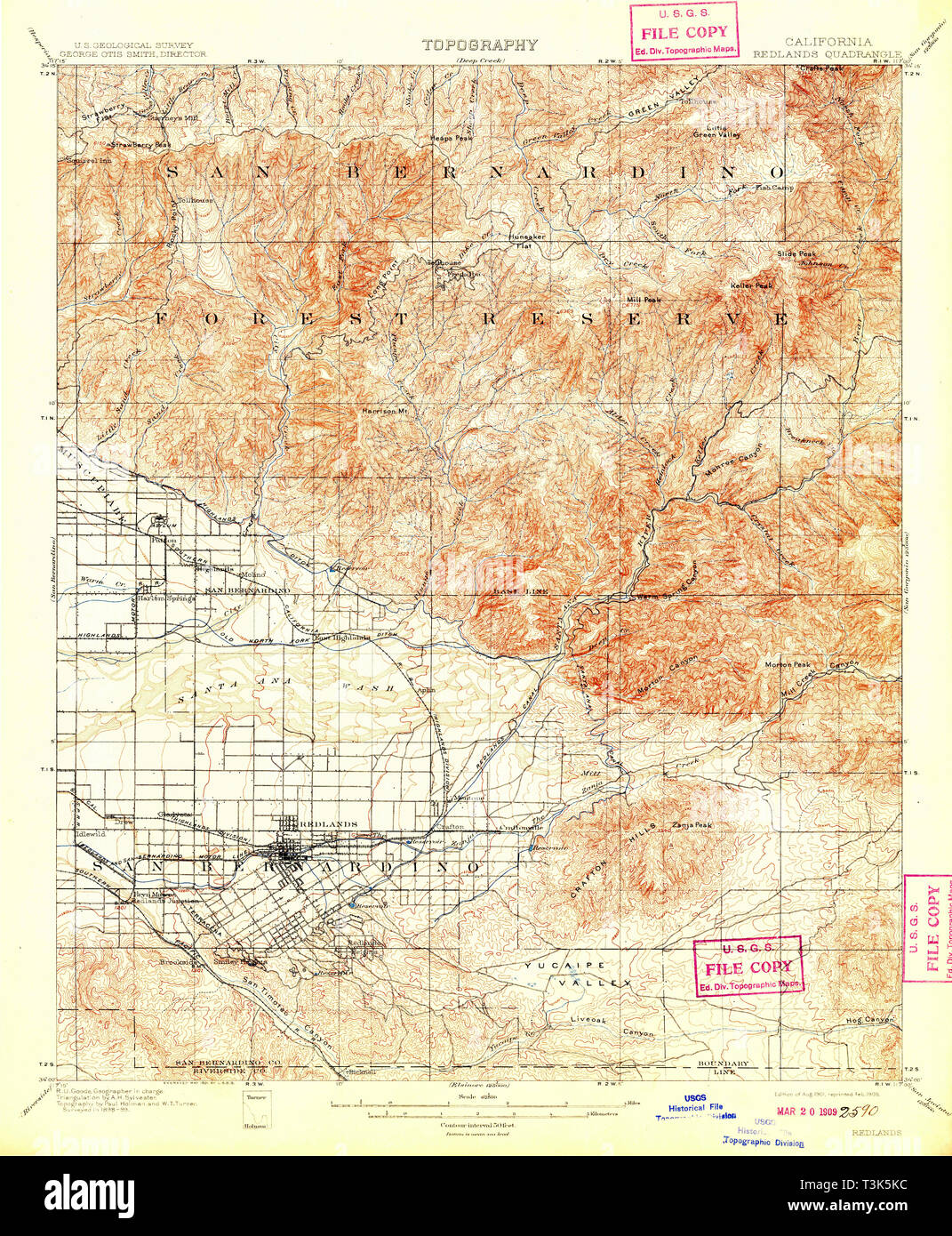 California map 1901 hi-res stock photography and images - Alamy