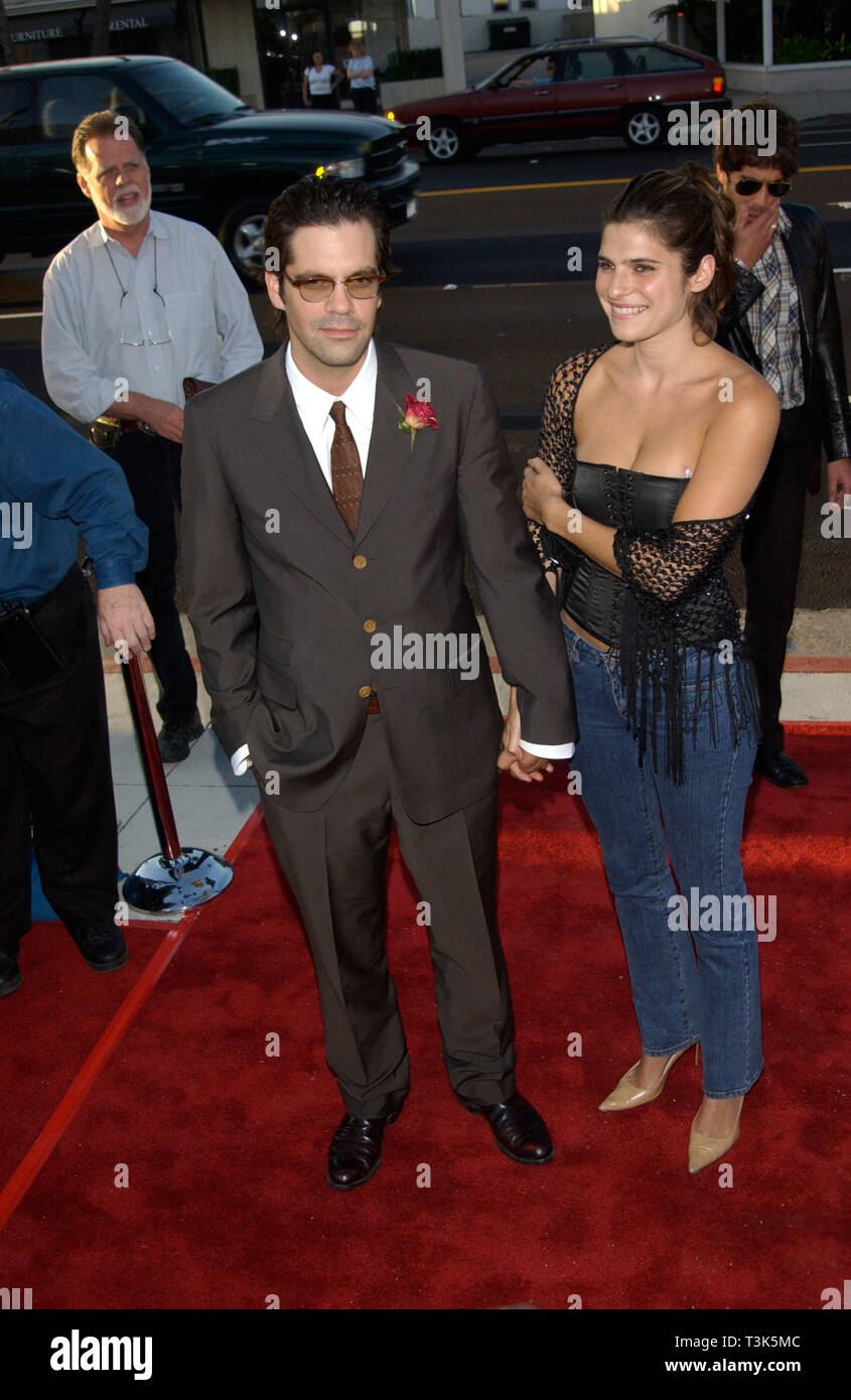 LOS ANGELES, CA. July 23, 2002: Actor NICKY KATT & girlfriend at the ...
