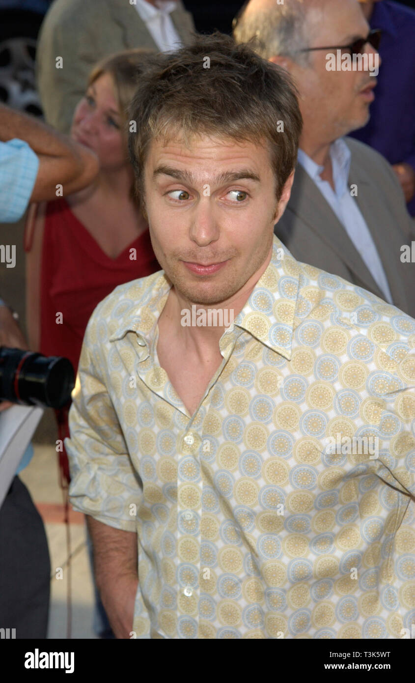 LOS ANGELES, CA. July 23, 2002: Actor SAM ROCKWELL at the Los Angeles ...