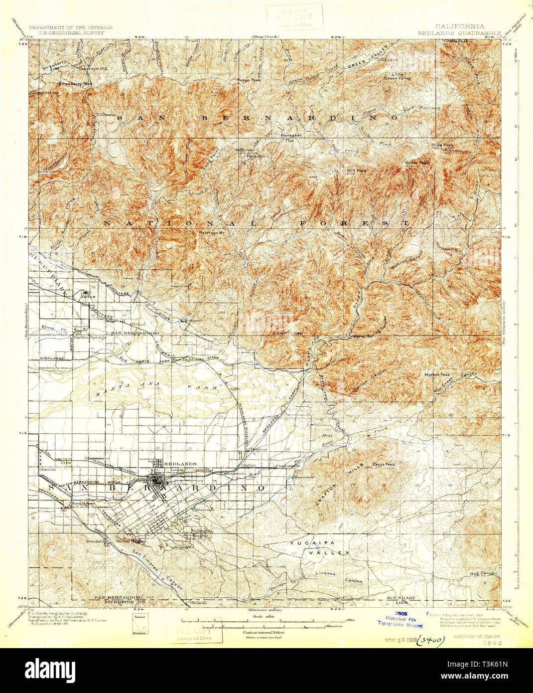 California map 1901 hi-res stock photography and images - Alamy