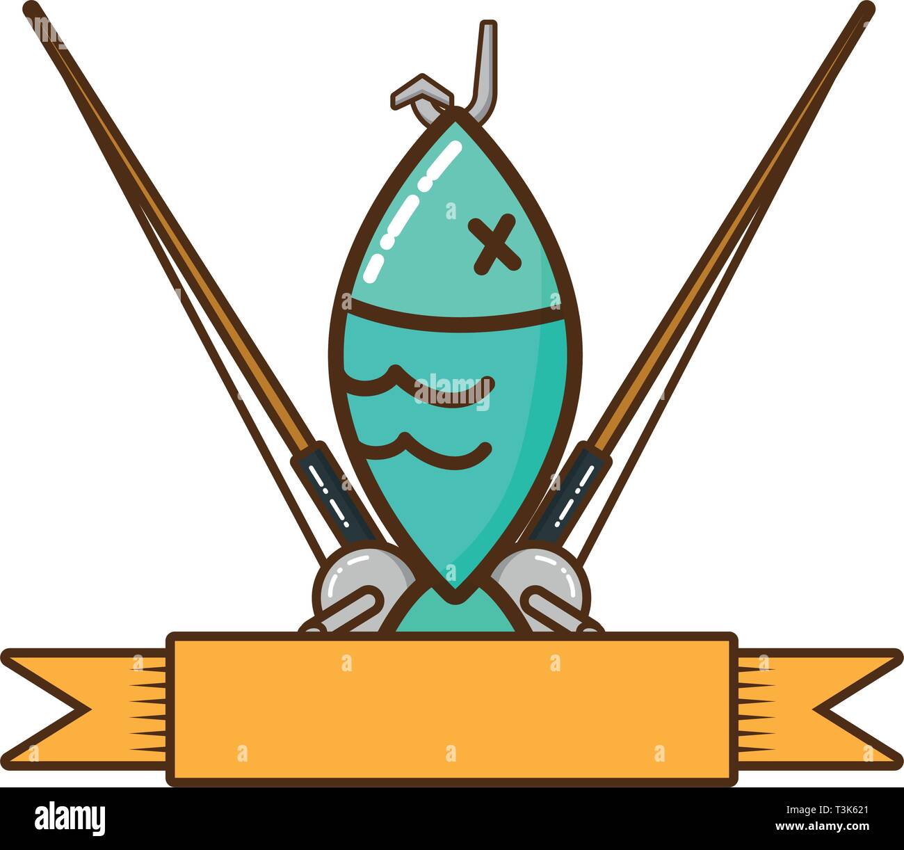 fishing rod isolated icon Stock Vector Image & Art - Alamy