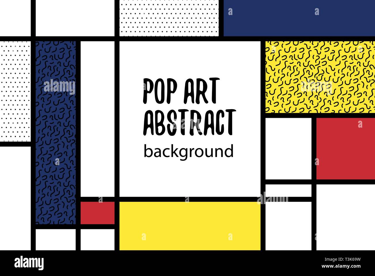 Pop art geometry mondrian style line back Stock Vector Image & Art - Alamy