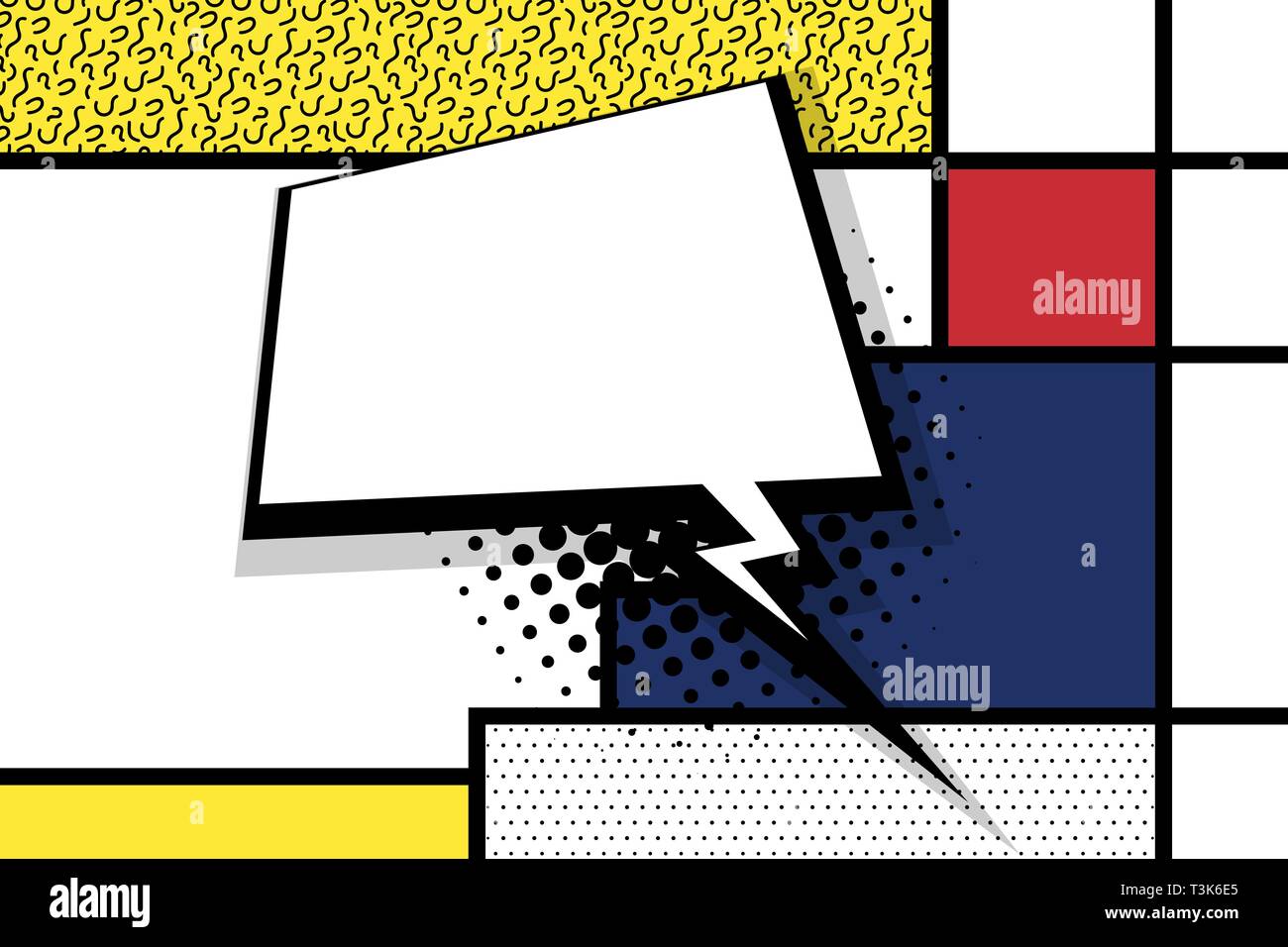 Comic text empty speech bubble pop art Stock Vector Image & Art - Alamy